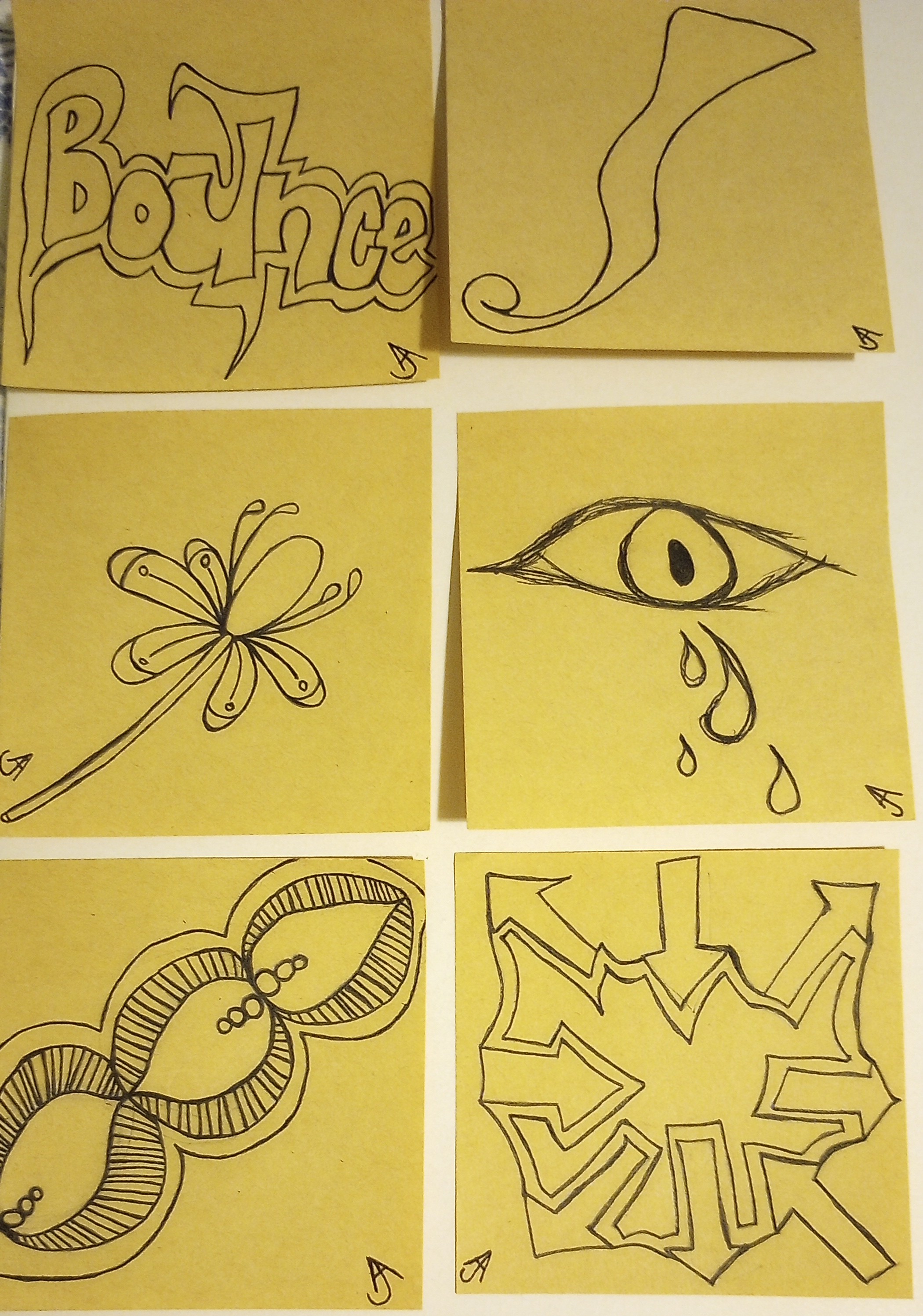Sticky Note Doodles – My Etched Pulse
